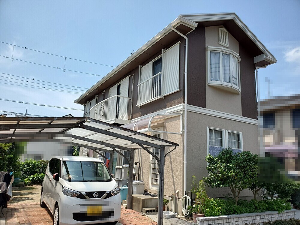 F様邸 【外壁色】 1階：日塗工番号17-40D 2階：日塗工番号19-70D | 和歌山市で浴室などの水回りリフォーム・住宅リフォームは住まいのリフォーム美空間